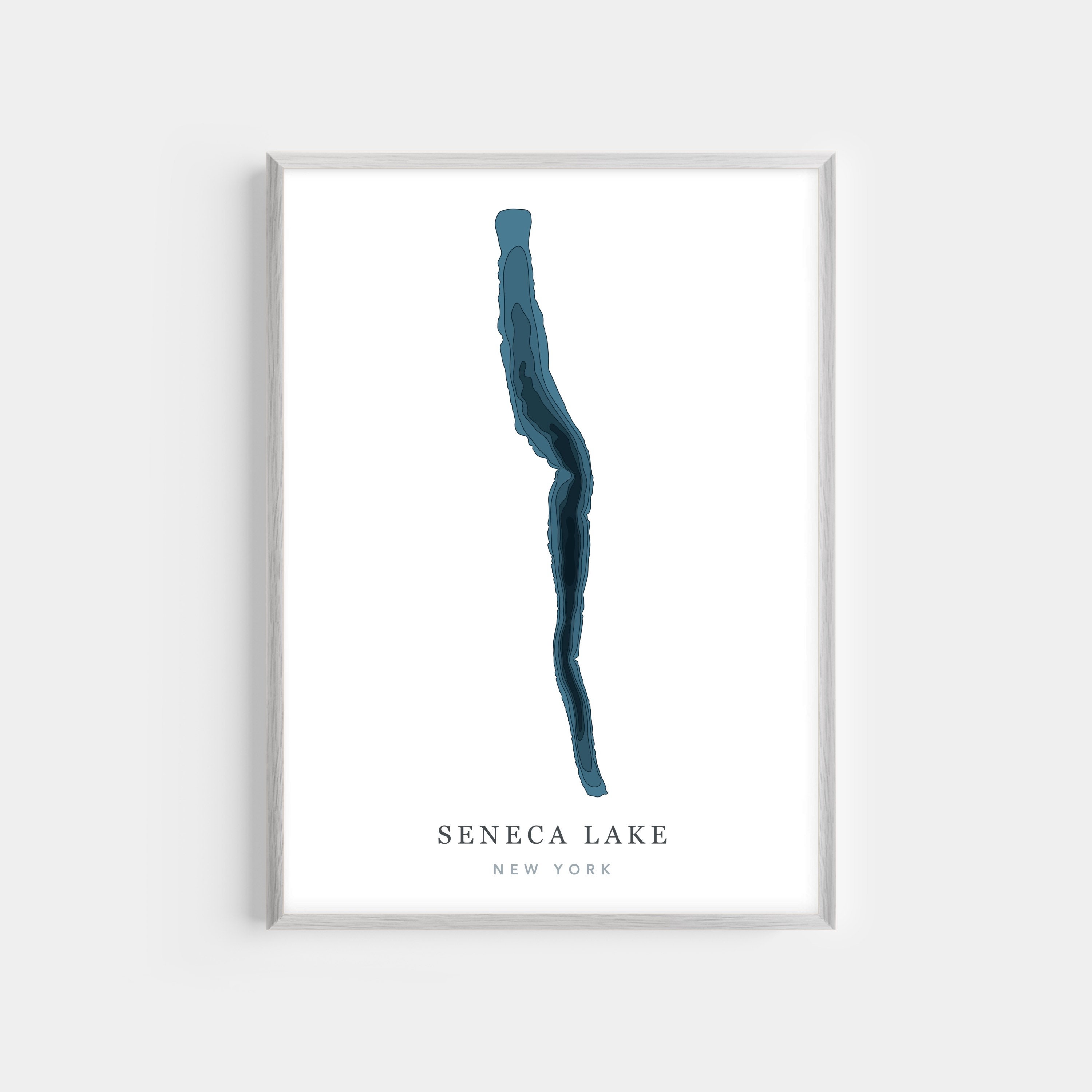 Seneca Lake, New York | PHOTO PRINT or CANVAS | Modern Minimalist Depth ...