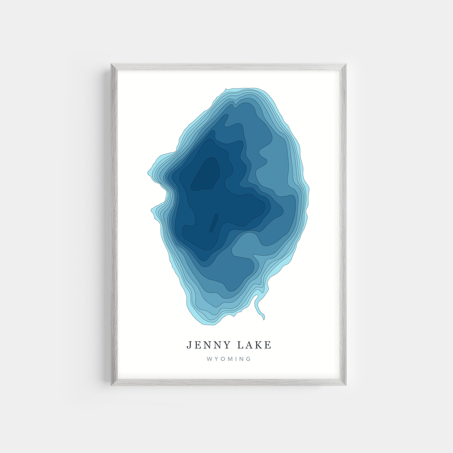 Jenny Lake, Wyoming | PHOTO PRINT or CANVAS | Modern Minimalist Depth ...