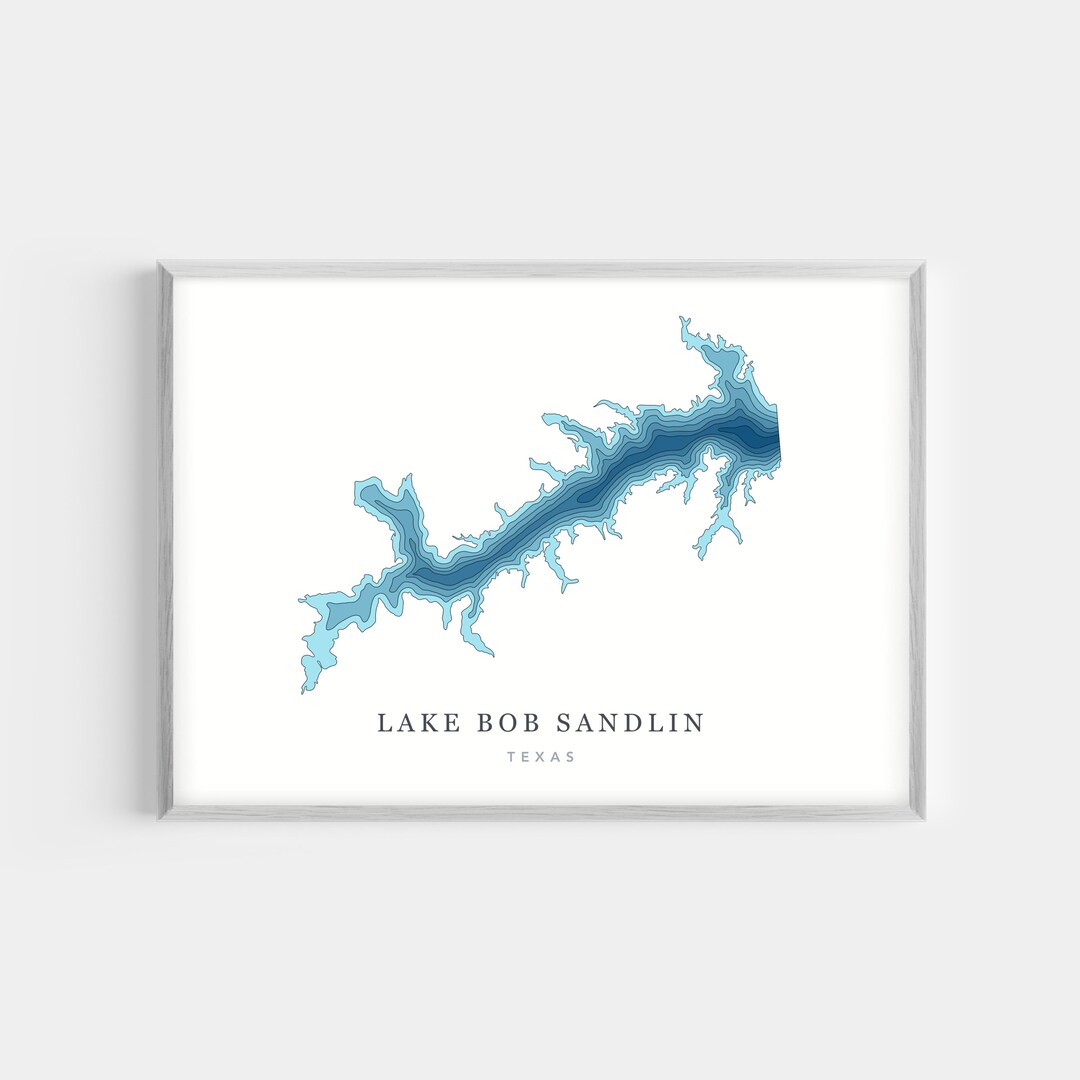 Lake Bob Sandlin, Texas | PHOTO PRINT or CANVAS | Modern Minimalist ...