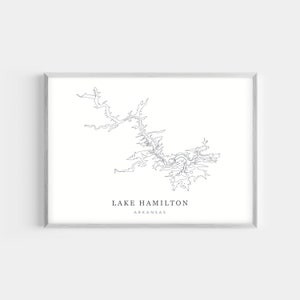 Lake Hamilton, Arkansas | PHOTO PRINT or CANVAS | Modern Minimalist ...