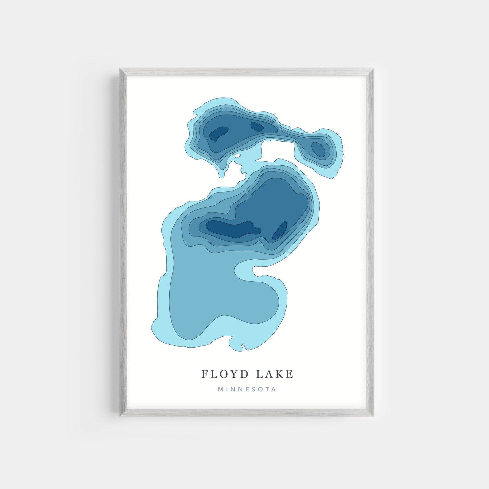 Floyd Lake, Minnesota | PHOTO PRINT or CANVAS | Modern Minimalist Depth ...
