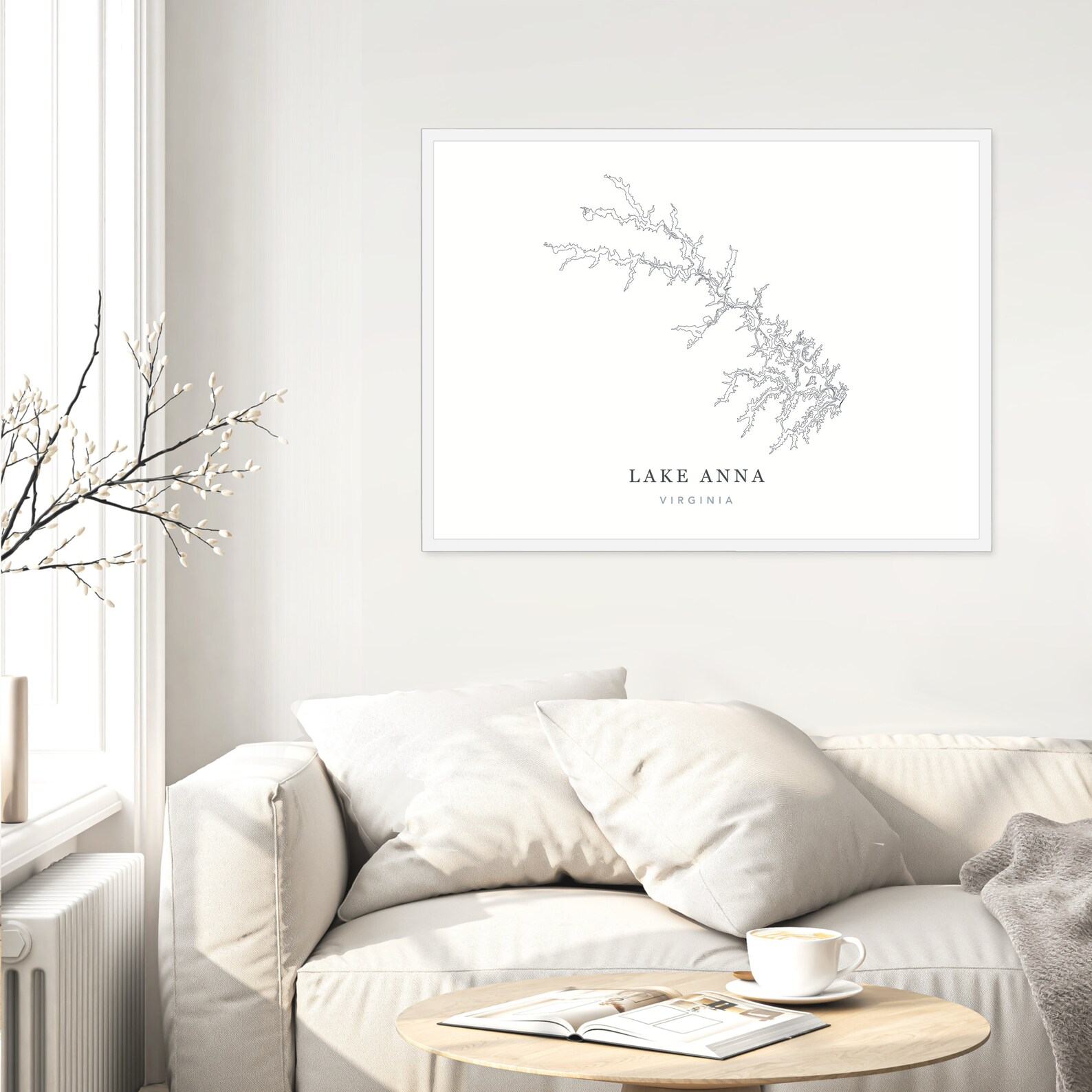 Lake Anna, Virginia | PHOTO PRINT or CANVAS | Modern Minimalist Depth ...
