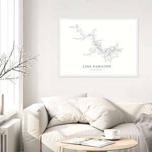 Lake Hamilton, Arkansas | PHOTO PRINT or CANVAS | Modern Minimalist ...