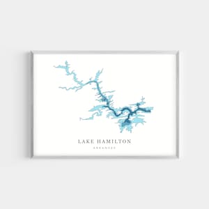 Lake Hamilton, Arkansas | PHOTO PRINT or CANVAS | Modern Minimalist ...