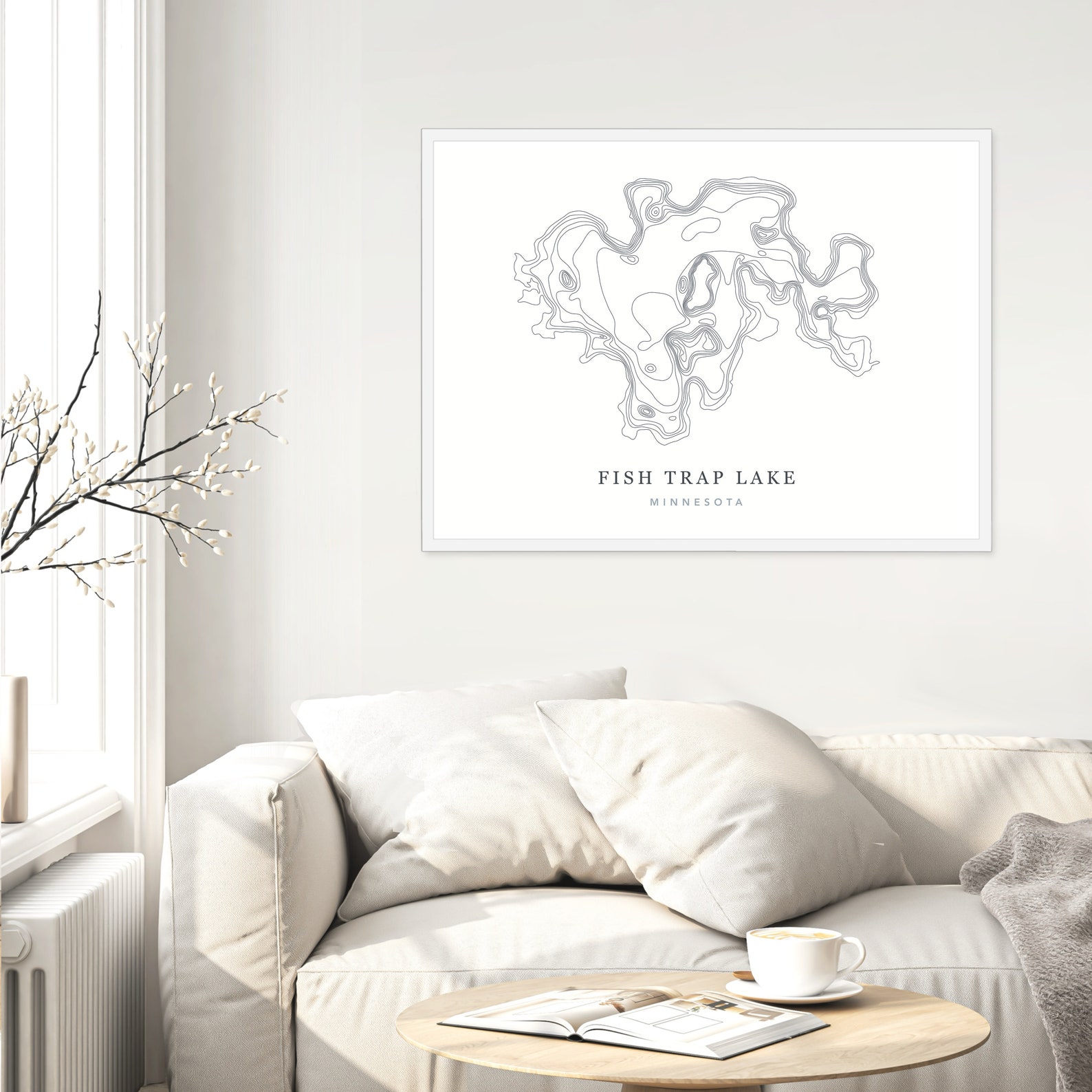 Fish Trap Lake, Minnesota | PHOTO PRINT or CANVAS | Modern Minimalist ...