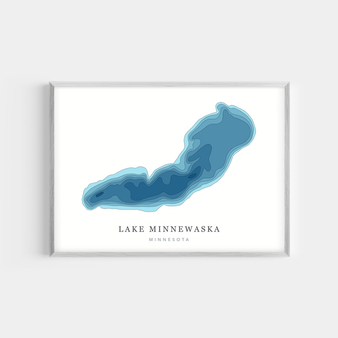Lake Minnewaska, Minnesota PHOTO PRINT or CANVAS Modern Minimalist ...