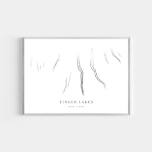 Finger Lakes, New York | PHOTO PRINT or CANVAS | Modern Minimalist ...