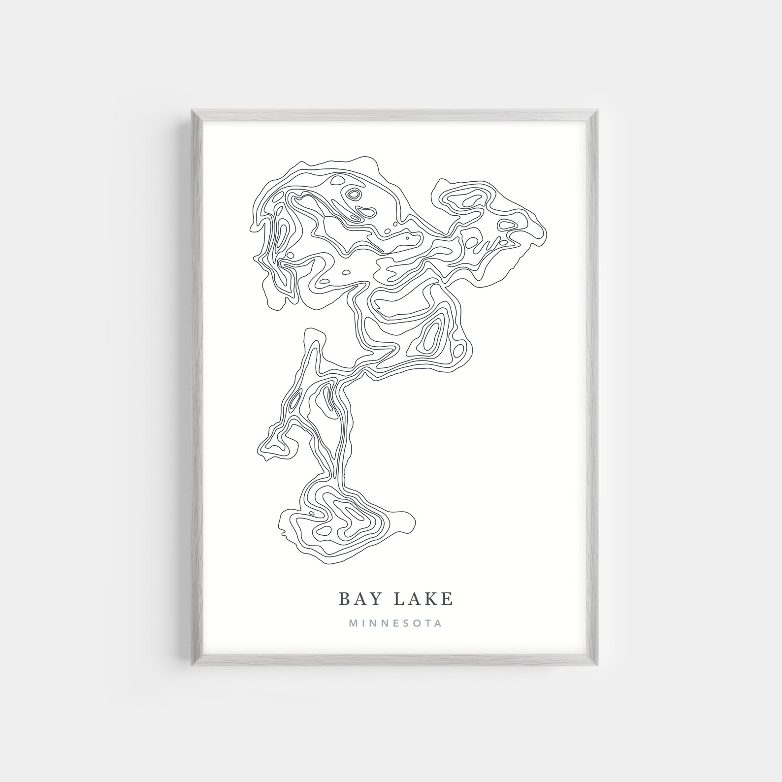 Bay Lake, Minnesota | PHOTO PRINT or CANVAS | Modern Minimalist Depth ...