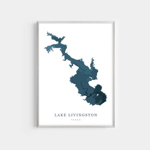 Lake Livingston, Texas | PHOTO PRINT or CANVAS | Modern Minimalist ...