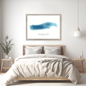 Donner Lake, California | PHOTO PRINT or CANVAS | Modern Minimalist ...