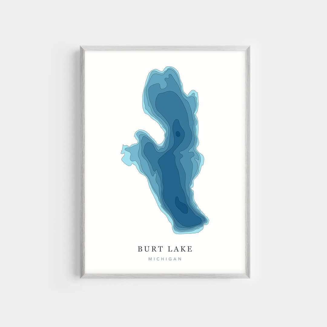 Burt Lake, Michigan | PHOTO PRINT or CANVAS | Modern Minimalist Depth ...