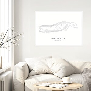 Donner Lake, California | PHOTO PRINT or CANVAS | Modern Minimalist ...
