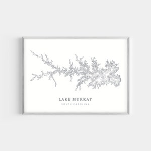 Lake Murray, South Carolina | PHOTO PRINT or CANVAS | Modern Minimalist ...