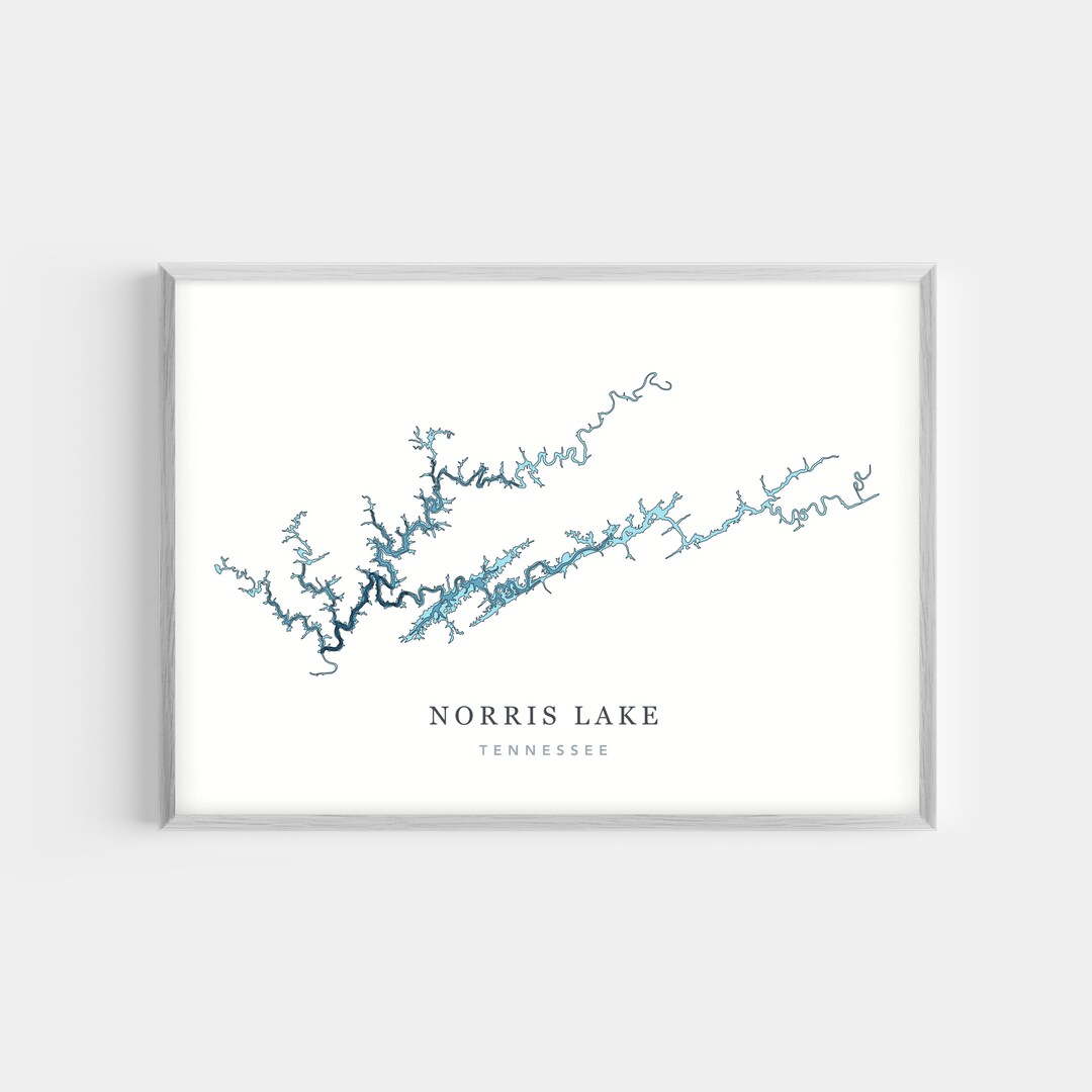 Norris Lake, Tennessee | PHOTO PRINT or CANVAS | Modern Minimalist ...