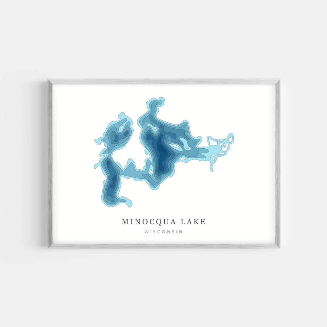 Minocqua Lake, Wisconsin | PHOTO PRINT or CANVAS | Modern Minimalist ...