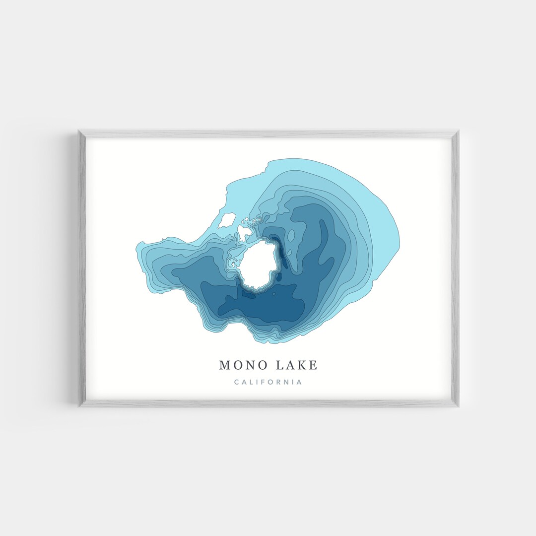 Mono Lake, California | PHOTO PRINT or CANVAS | Modern Minimalist Depth ...