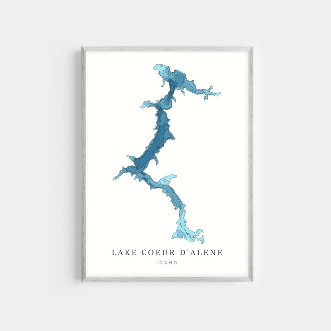 Lake Coeur D'alene, Idaho | PHOTO PRINT or CANVAS | Modern Minimalist ...