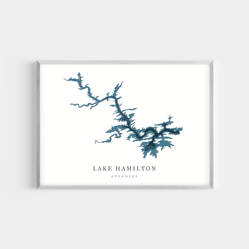 Lake Hamilton, Arkansas | PHOTO PRINT or CANVAS | Modern Minimalist ...