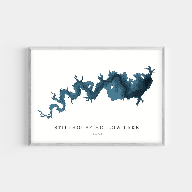 Stillhouse Hollow Lake, Texas | PHOTO PRINT or CANVAS | Modern ...