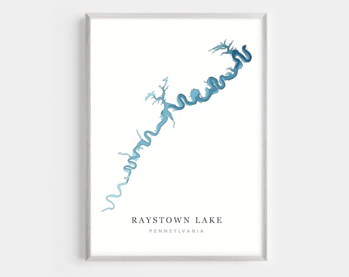 Raystown Lake Pennsylvania Printable Map, Raystown Lake Map Art ...
