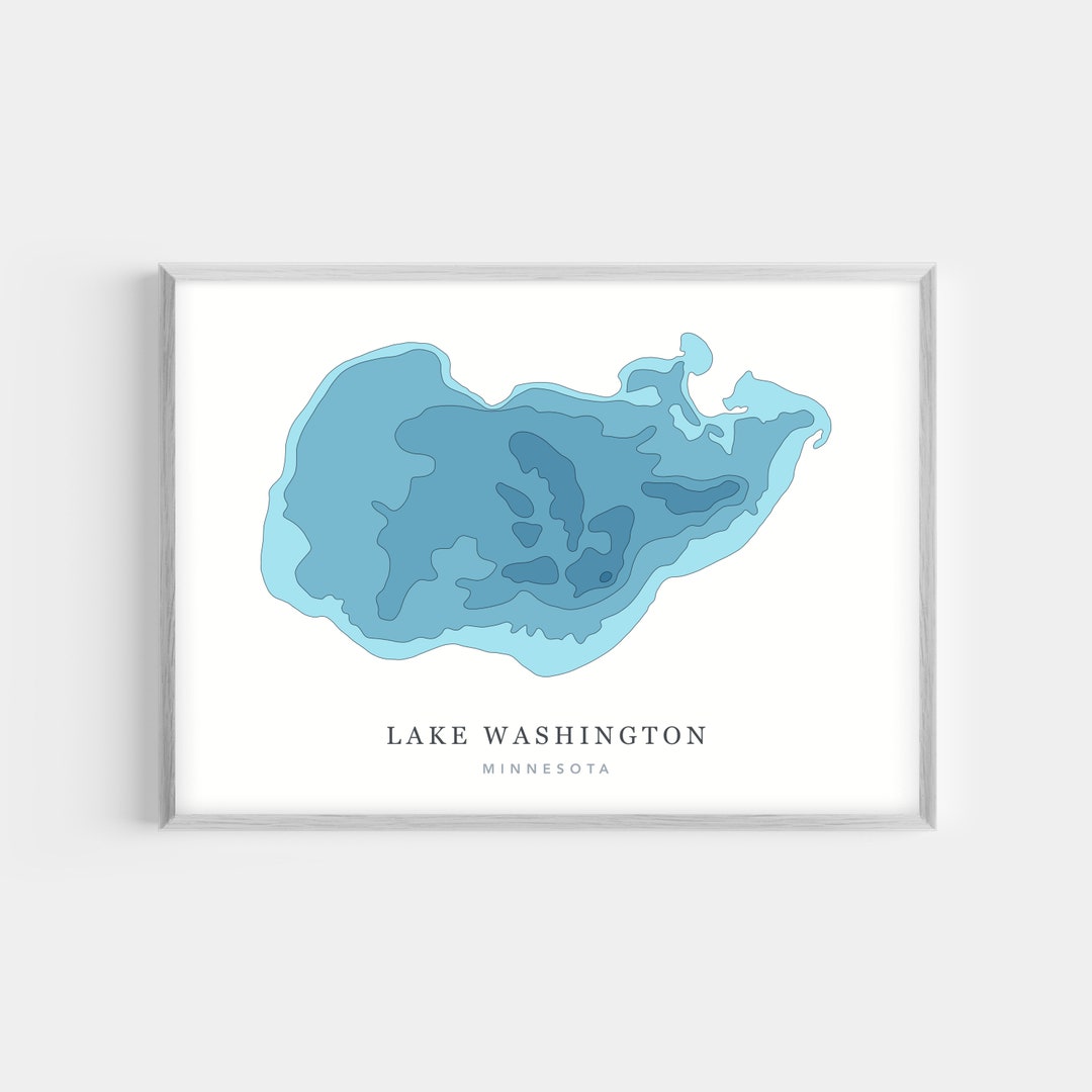 Lake Washington, Minnesota | PHOTO PRINT or CANVAS | Modern Minimalist ...