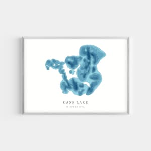 Cass Lake, Minnesota | PHOTO PRINT or CANVAS | Modern Minimalist Depth ...
