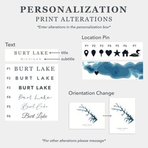 Newfound Lake, New Hampshire PHOTO or CANVAS Print Minimalist Depth Map ...