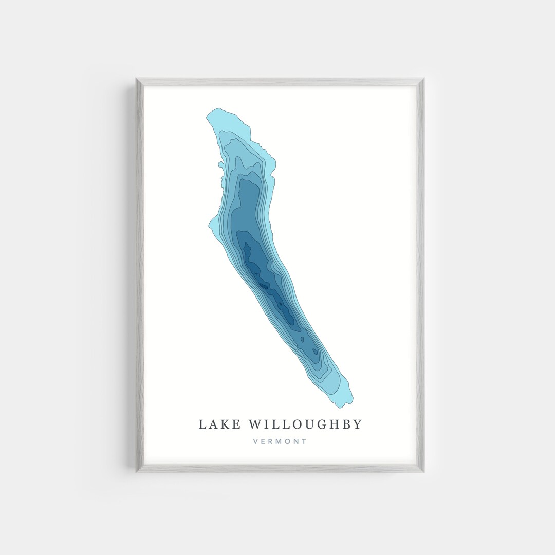 Lake Willoughby, Vermont | PHOTO PRINT or CANVAS | Modern Minimalist ...