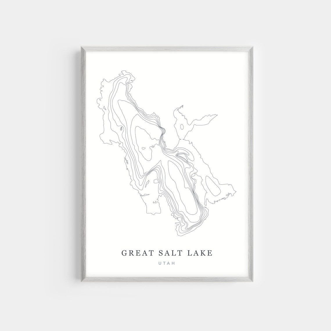Great Salt Lake, Utah | PHOTO PRINT or CANVAS | Modern Minimalist Depth ...