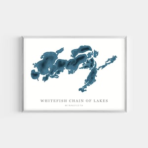 Whitefish Chain, Minnesota | PHOTO PRINT or CANVAS | Modern Minimalist ...
