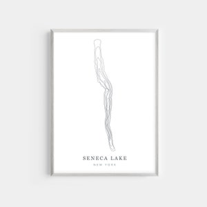 Seneca Lake, New York | PHOTO PRINT or CANVAS | Modern Minimalist Depth ...