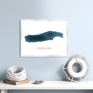 Donner Lake, California | PHOTO PRINT or CANVAS | Modern Minimalist ...