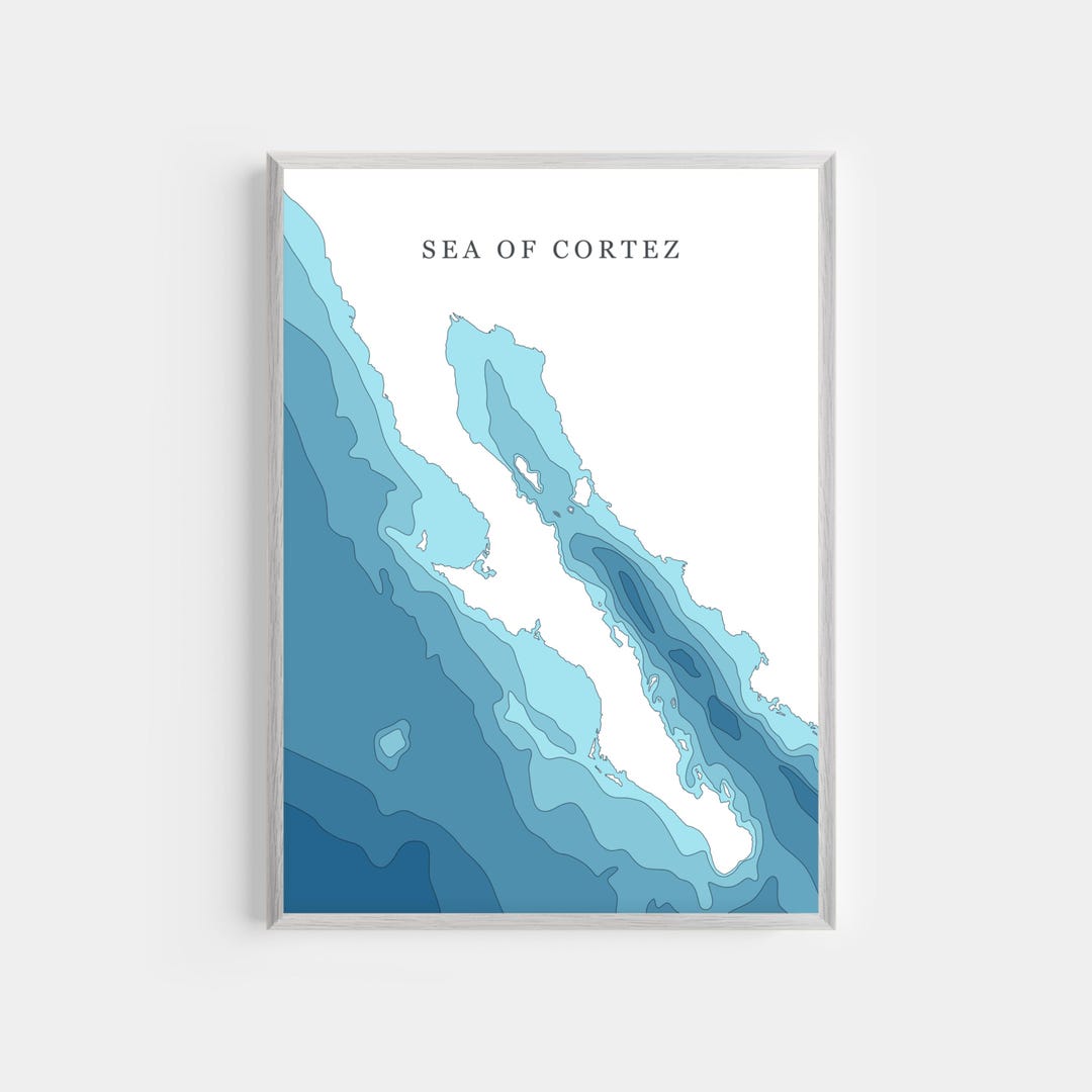 Sea of Cortez, Gulf of California | PHOTO PRINT or CANVAS | Modern ...