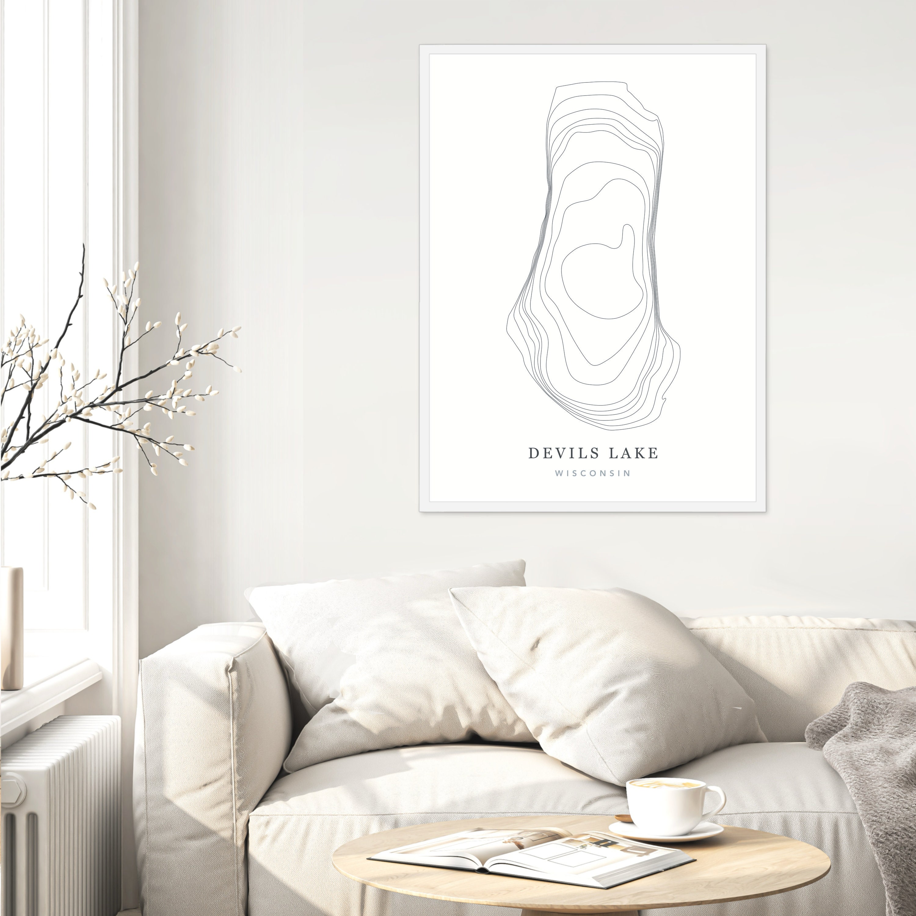 Devils Lake, Wisconsin | PHOTO PRINT or CANVAS | Modern Minimalist ...