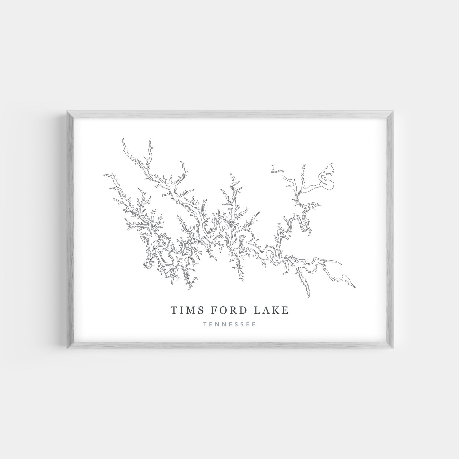 Tims Ford Lake, Tennessee | PHOTO PRINT or CANVAS | Modern Minimalist ...