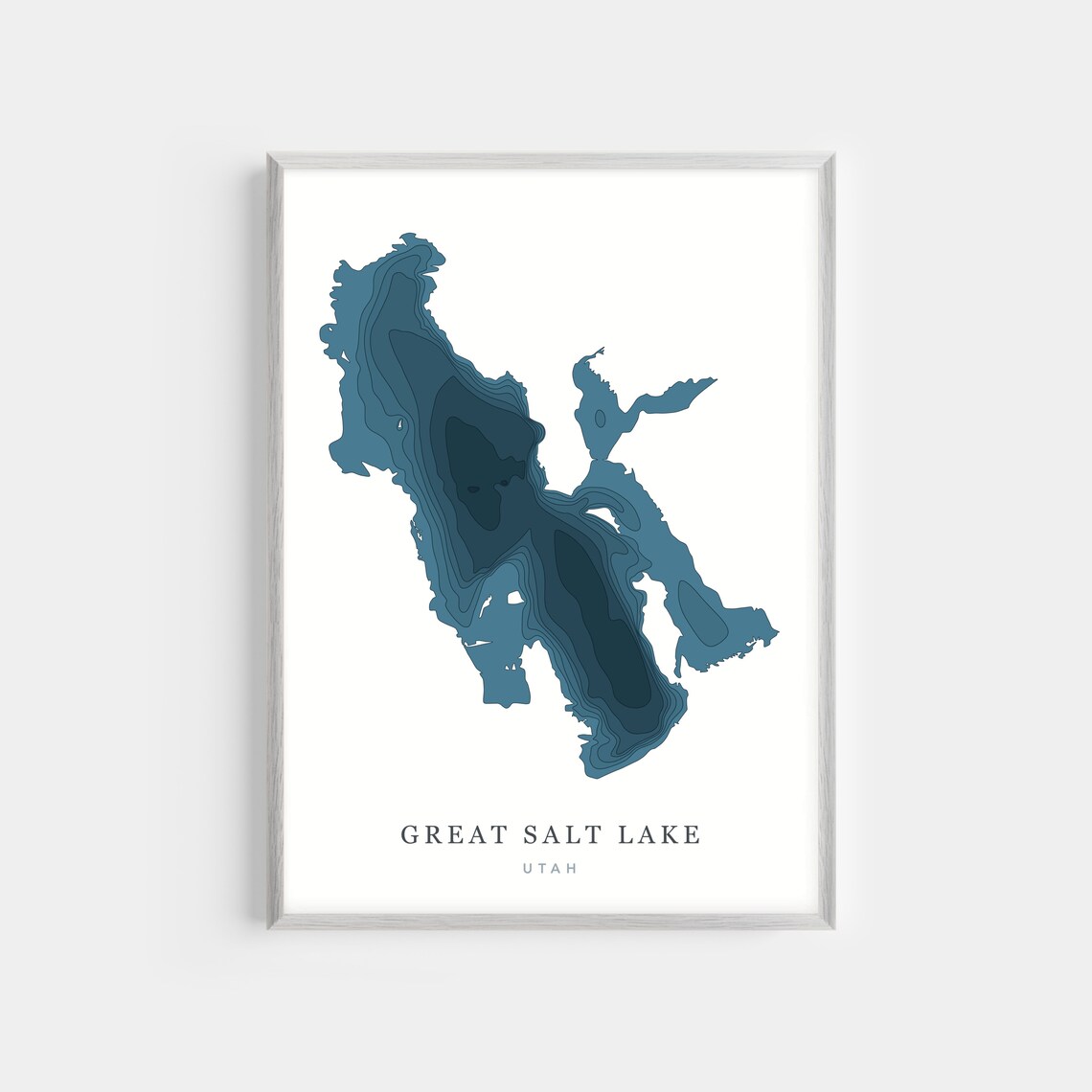 Great Salt Lake, Utah | PHOTO PRINT or CANVAS | Modern Minimalist Depth ...