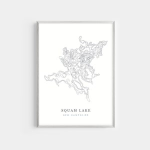 Squam Lake, New Hampshire | PHOTO PRINT or CANVAS | Modern Minimalist ...