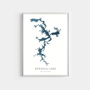 Eufaula Lake, Oklahoma | PHOTO PRINT or CANVAS | Modern Minimalist ...