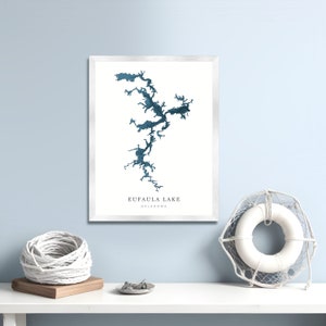 Eufaula Lake, Oklahoma | PHOTO PRINT or CANVAS | Modern Minimalist ...