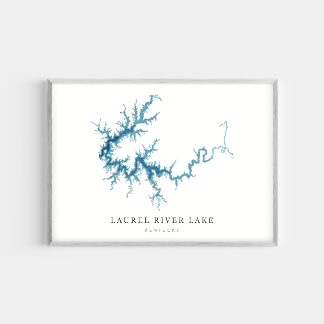 Laurel River Lake, Kentucky | PHOTO PRINT or CANVAS | Modern Minimalist ...