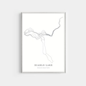Diablo Lake, Washington | PHOTO PRINT or CANVAS | Modern Minimalist ...