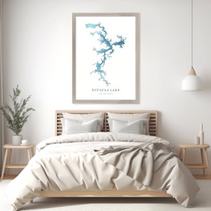 Eufaula Lake, Oklahoma | PHOTO PRINT or CANVAS | Modern Minimalist ...