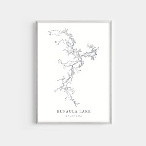 Eufaula Lake, Oklahoma | PHOTO PRINT or CANVAS | Modern Minimalist ...