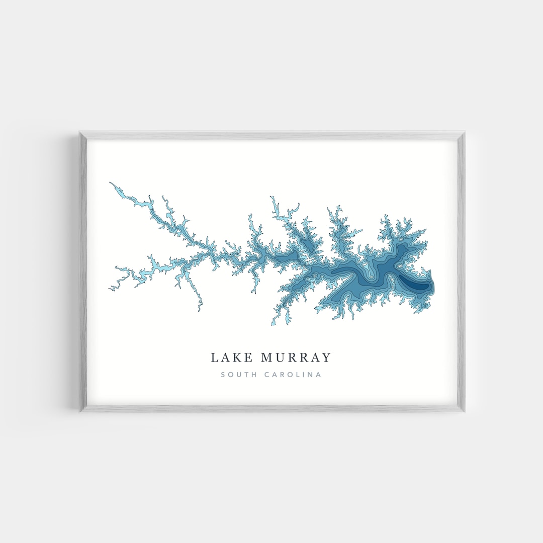 Lake Murray, South Carolina | PHOTO PRINT or CANVAS | Modern Minimalist ...
