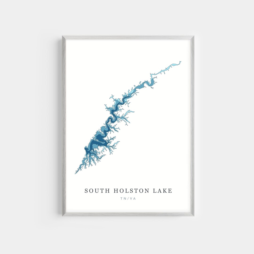 South Holston Lake | PHOTO PRINT or CANVAS | Modern Minimalist Depth ...
