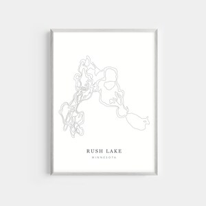 Rush Lake, Minnesota | PHOTO PRINT or CANVAS | Modern Minimalist Depth ...