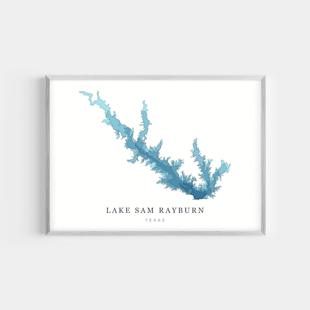 Lake Sam Rayburn, Texas | PHOTO PRINT or CANVAS | Modern Minimalist ...