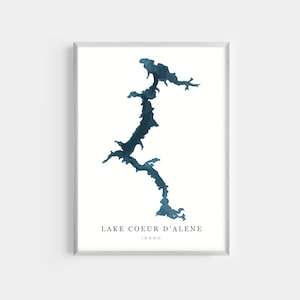 Lake Coeur D'alene, Idaho | PHOTO PRINT or CANVAS | Modern Minimalist ...