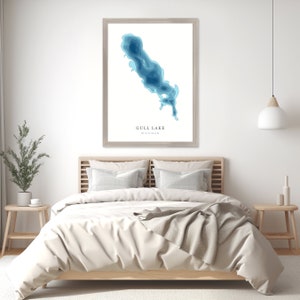 Gull Lake, Michigan | PHOTO PRINT or CANVAS | Modern Minimalist Depth ...