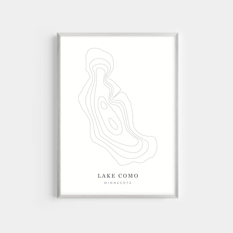 Lake Como, Minnesota | PHOTO PRINT or CANVAS | Modern Minimalist Depth ...